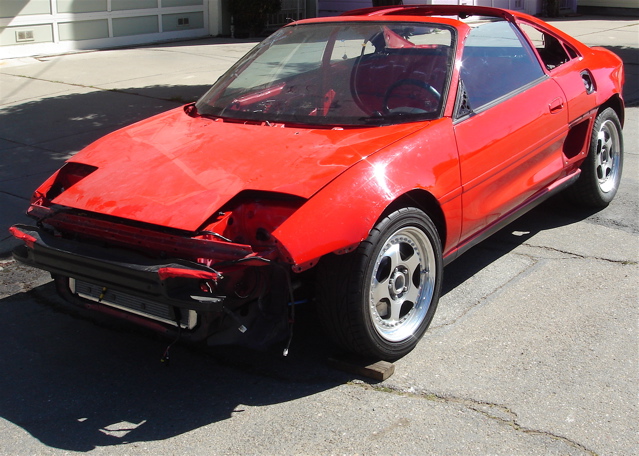 Nearly Stripped Red SW20 MR2 - 03/17/2008